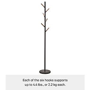 Yamazaki Home Hanger | Steel | Coat Rack, One Size, Black