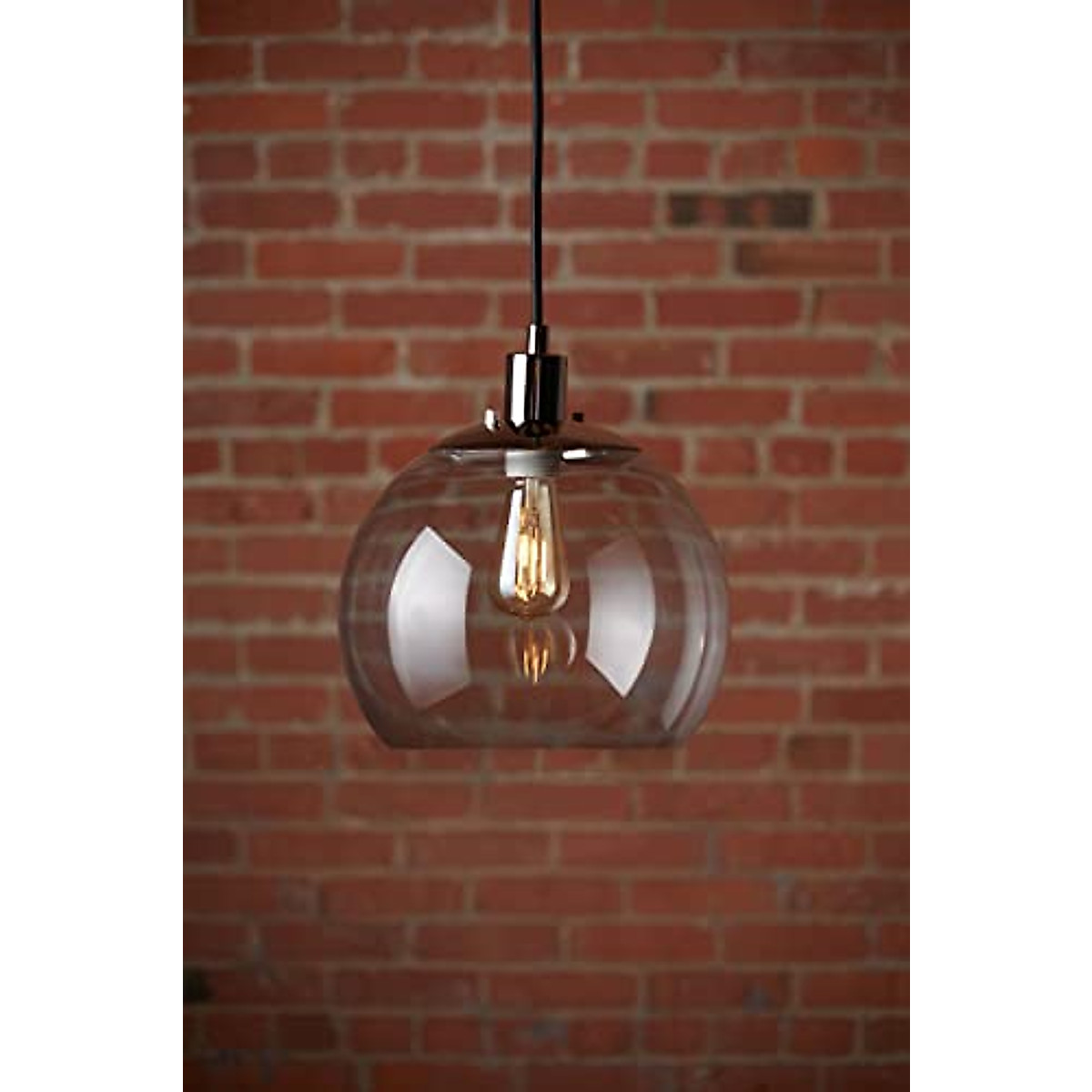 GE Vintage Style LED Light Bulbs, 60 Watt, Clear Finish, ST19 Edison Style Bulbs (2 Pack)