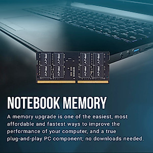 PNY Performance 8GB DDR4 DRAM 3200MHz (PC4-25600) CL22 (Compatible with 2933MHz, 2666MHz, 2400MHz or 2133MHz) 1.2V Notebook/Laptop (SODIMM) Computer Memory Kit – MN8GSD43200-TB