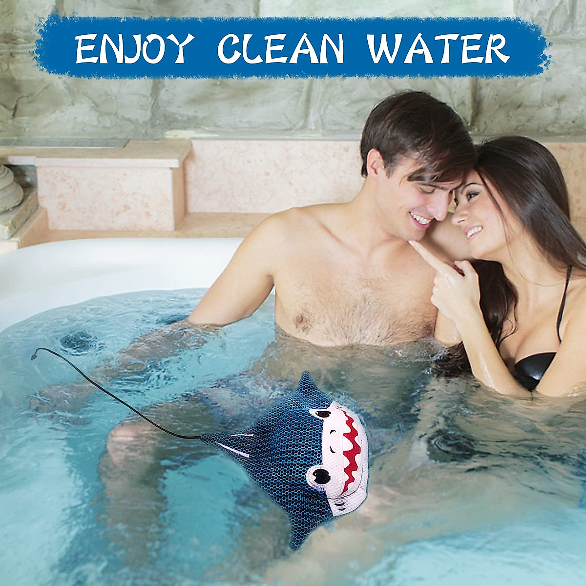 Evoio Hot Tub Scum Absorber - Reusable Spa & Pool Cleaner, Keeps Water Clear, Essential Hot Tub Accessories for Adults, Hot Tub Sponge for Scum, Hot Tub Oil Absorbing Sponge, 2 Pack