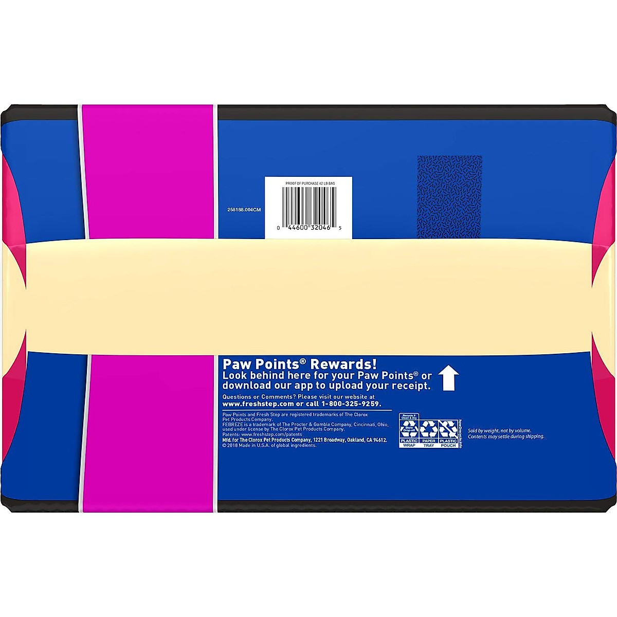 Fresh Step Extreme Mountain Spring Scented Clumping Cat Litter with The Power of Febreze, 42 lbs.