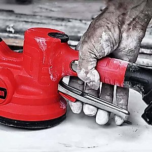 UZIAH Tile Vibrator Tiling Machine Suction Cup 6 Speed Adjustable Automatic Vibrator Leveling Tool with 1 Battery