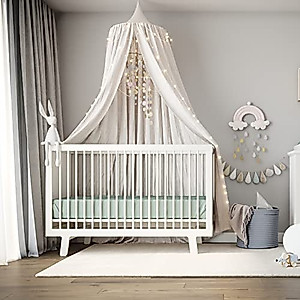 Natemia Fitted Crib Sheet - 100% Organic Cotton - 28 X 52 for Standard Crib and Toddler Mattresses - Silky Soft and Hypoallergenic