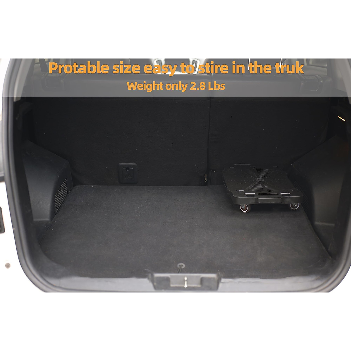 BLOHEIWA Furniture Dolly,Moving Dolly Connectable Furniture Movers 4 Wheels Heavy Duty Small Flat Dolly Cart Portable Dollies with Wheels 1 Pack,16.5 x 11 inch 440 Lbs Capacity Each Count, Black