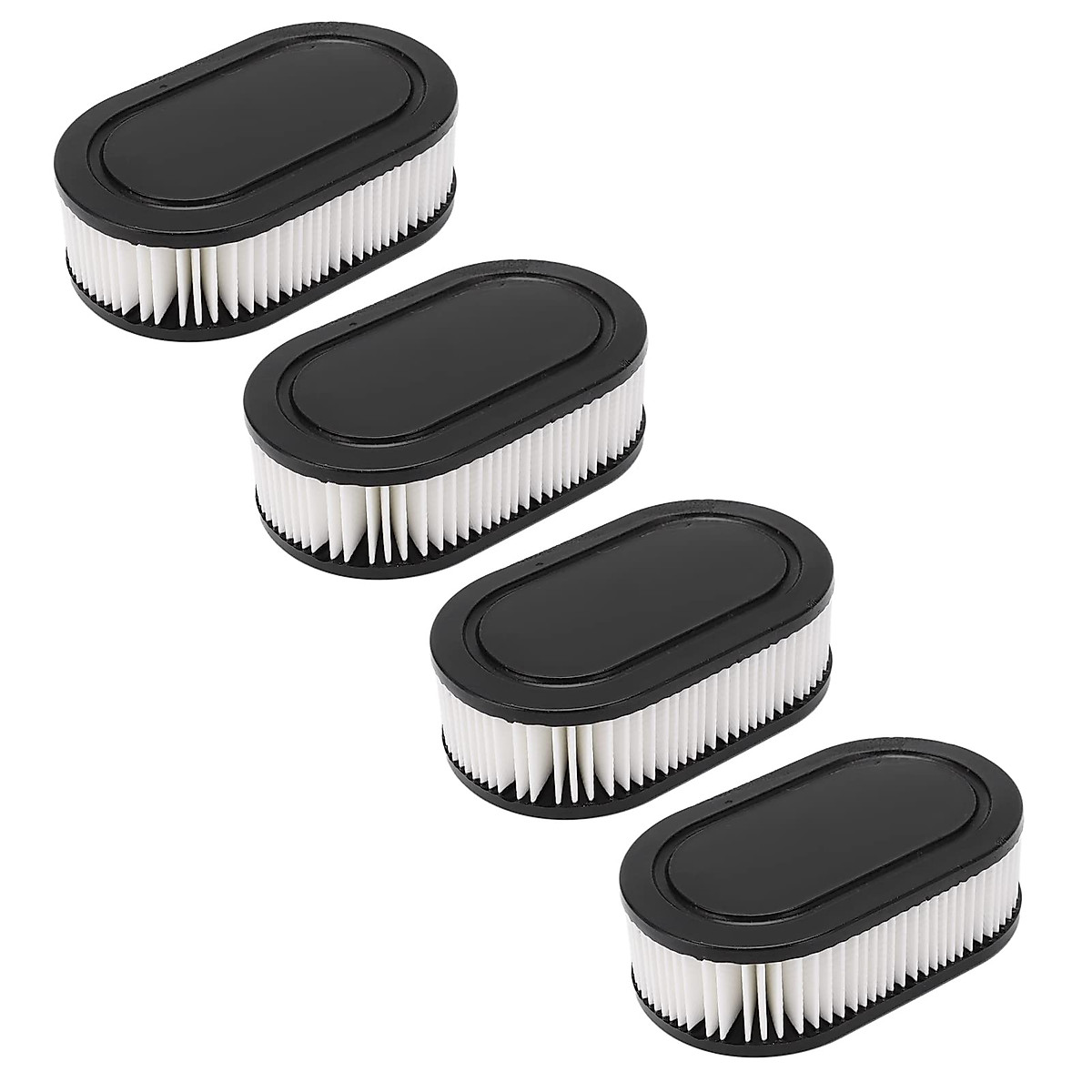 4PCS Air Filter Lawn Mower Filter Replacement Air Cleaner Cartridge Filter Rubber 798452 593260 for 500EX 550EX 625E 675 625EX 675EX 675EXI 725EXI 09P000 09P702