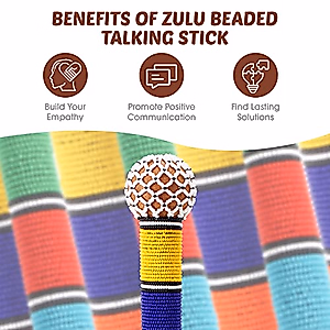 Zulu Beaded Talking Stick: Powerful Communication Tool for Balanced Dialogue, Storytelling and Peacebuilding