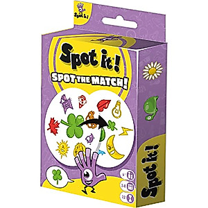 Zygomatic Spot It! Classic Card Game (Pocket Edition) | Matching Game | Fun Kids Game for Family Game Night | Travel Game | Great Kids Gift | Ages 6+ | 2-8 Players | Avg. Playtime 15 Mins | Made