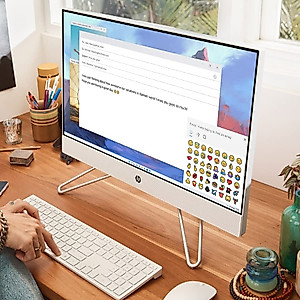 HP 24-cb1000a 24-cb1256 All-in-One Computer - AMD Ryzen 5 5625U Hexa-core (6 Core) - 8 GB RAM DDR4 SDRAM - 256 GB M.2 PCI Express NVMe SSD - 23.8" Full HD 1920 x 1080 Touchscreen Display - Deskto