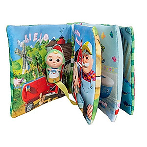 CoComelon Nursery Rhyme Singing Time Plush Book, Featuring Tethered JJ Plush Character Toy, for JJ’s Daily Musical Adventures – Books for Babies and Young Children