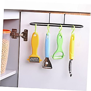 Cupboard Hanger 2pcs Cabinet Towel Holder Towel Rack Hand Towel Holder Cabinet Hanger Towel Rack for Bathroom Cupboard Hanger Hanging Rod Single Shot Towel Holder Towel Holder