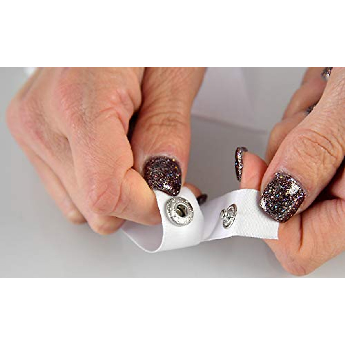 Home-X Hidden Undercover Wallet for Women-Bra Wallet, Stash Your Cash, Hidden Travel Pouch, Washable-Stash Credit Cards, Money, Keys-Adjustable Elastic Strap- 4" L x 2 7/8" W (White)