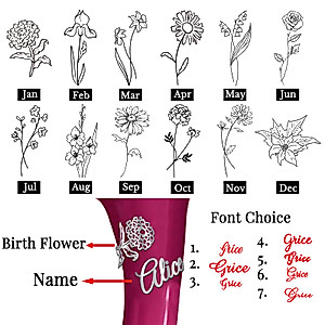 Stethoscope Name Tag Personalized,Custom Stethoscope Charms with ID Tag Accessorie Engraved Name Birthflower,Nurses Week Gift for Nurse Doctor Medical Assistant Vet-Style 7