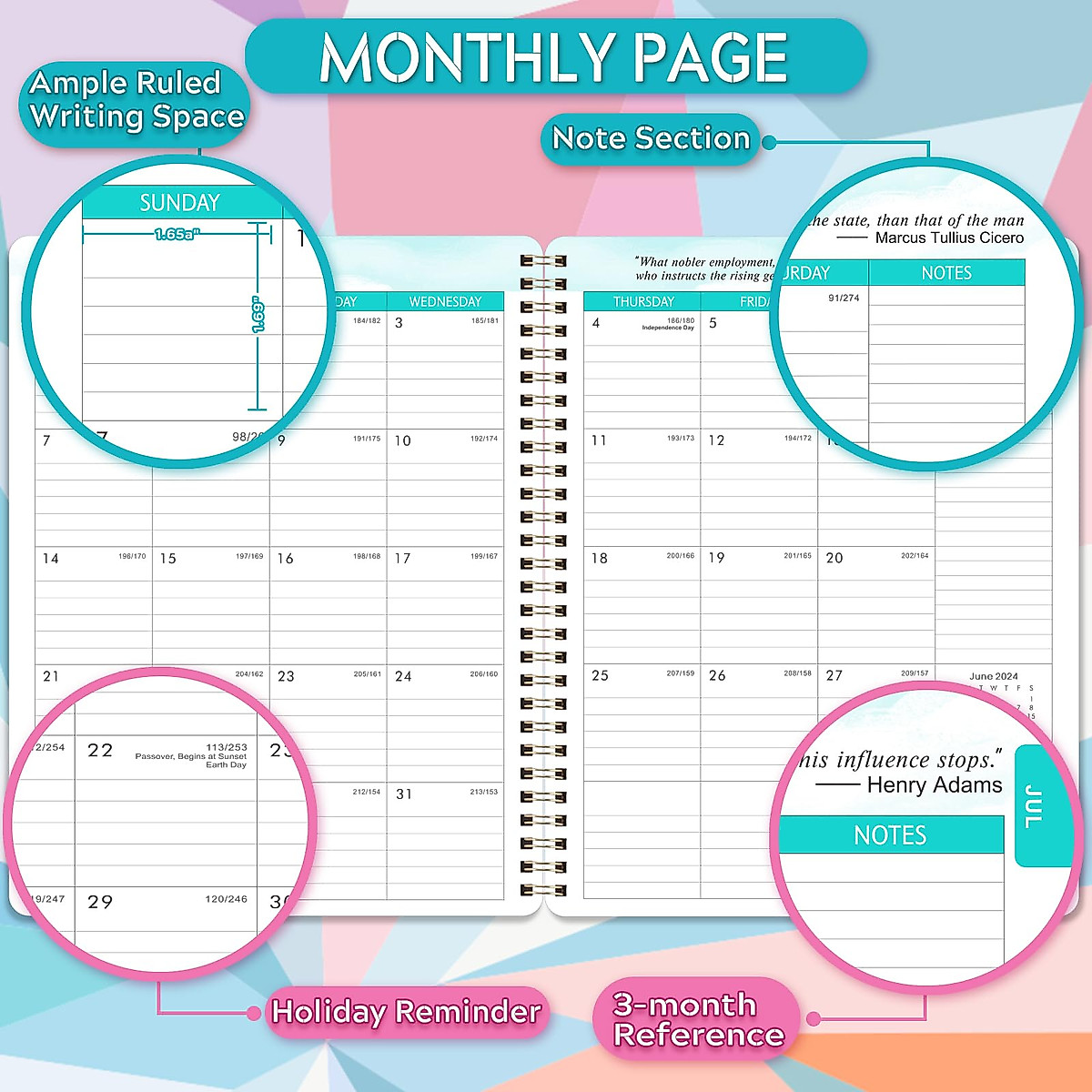 2024-2025 Teacher Planner - Teacher Lesson Planner 2024-2025, July 2024 - June 2025, 8" x 10", Weekly & Monthly Lesson Plan Book for Teachers
