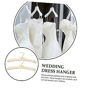 Veemoon 2pcs Non-Slip Hanger Sweater Hanger Wide Shoulder Hangers Scarf Hangers Socks Hanger Bride Hangers Decorative Hangers Clothes Duty Hangers Household Clothes Hanger Pants Hangers
