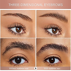 Eyebrow Wax, Eye Brow Gel Clear for Lamination Effect, Waterproof Eyebrow Styling Wax, Soap Brows Lift & Freeze Without Residue (Clear)