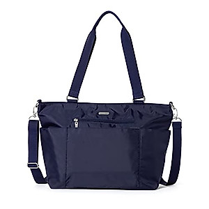 Baggallini Essential Laptop Tote Bag for Women - Work Tote Bag with Laptop Sleeve - Travel Shoulder Bag with Luggage Sleeve