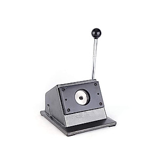 Card Machine TBVECHI 37mm Manual Round Punch Die Cutter Graphic Badge Button Maker Perfect Match DIY Button Badge Making Kit (USA Stock)