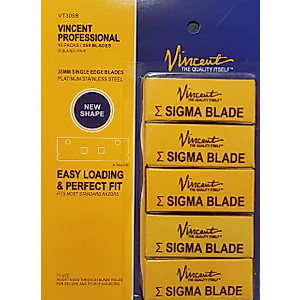 Vincent Sigma Blade 35mm Single Edge Platinum Coated Stainless Steel