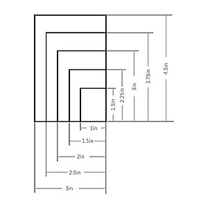10PCS Rectangle Cookie Cutter Square Cookie Mold Stainless Steel Rectangle Biscuit Molds Square Pastry Molds Fondant Cake Cookie Cutter Set 1 Inch Depth