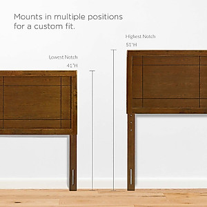 Modway Archie Wood Headboard, Walnut