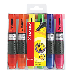 STABILO Highlighter LUMINATOR Wallet of 6 assorted colours