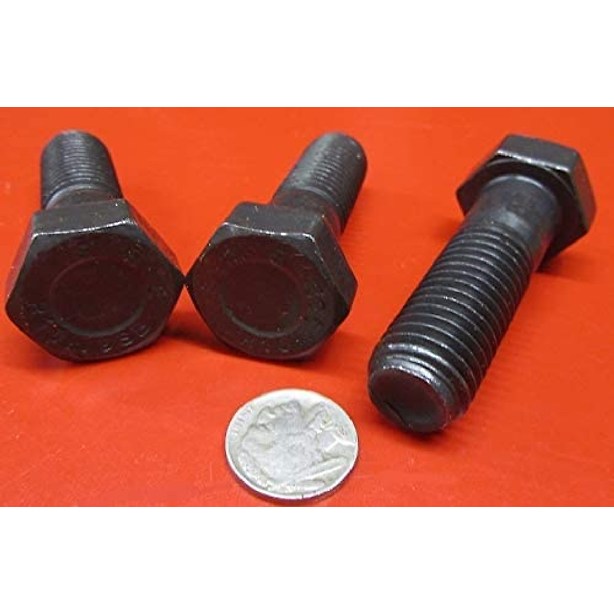 Generic Class 10.9 Steel Hex Bolts M18 x 2.5 mm x 60 mm Long PT 5 pcs, Bolt-1699-21-11, Black