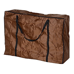 PATIKIL Chair Storage Bag, Waterproof Folding Lounge Chair Cover Carrying Case for Outdoor Camping Chair Beach Chaise Zero Gravity Chair, Brown
