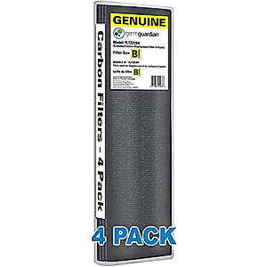 Germ Guardian HEPA Filter Air Purifier with UV Light Sanitizer with Guardian Technologies GermGuardian Air Purifier GENUINE Carbon Filter 4-Pack