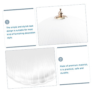 KONTONTY Stylish Lamp Cover for Modern Homes Frosted Glass Shade for Table and Ceiling Lamps Elegant Replacement for Damaged Lampshades