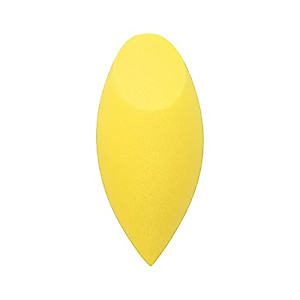 Real Techniques Miracle Concealer Sponge, Makeup Blending Sponge For Liquid & Cream Concealer, Elongated Shape For Precise Application Under Eyes & Tight Areas, Yellow, Latex-Free Foam, 1 Count