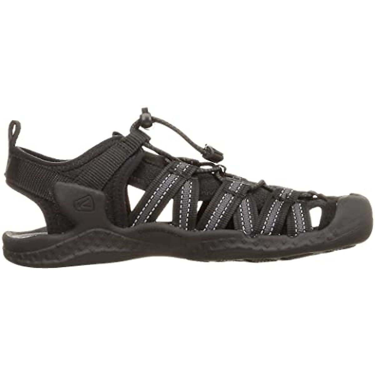 KEEN Women's Drift Creek H2 Closed Toe Water Sandals, Black/Black, 8.5