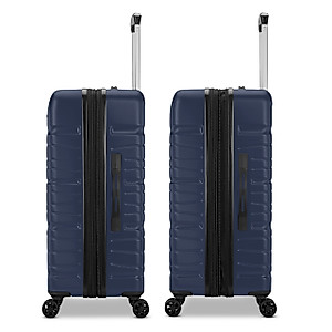 Samsonite Evolve SE Hardside Expandable Luggage with Spinners, Classic Navy, 2PC SET (Carry-on/Medium)