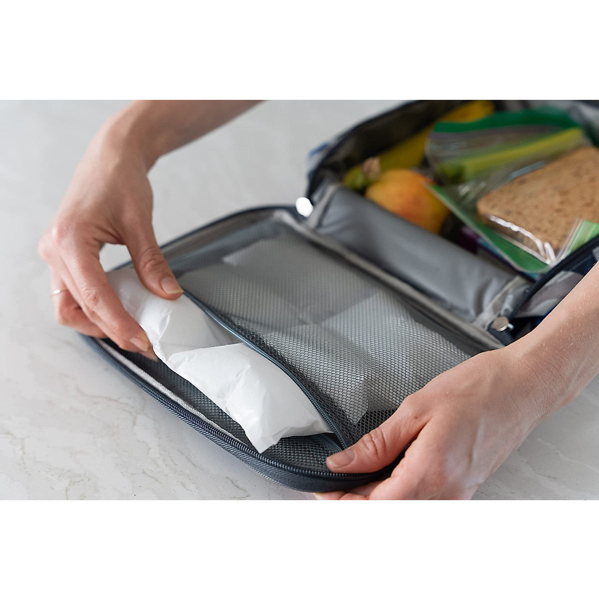 Nice Packs Dry Ice for Coolers – Lunch Box Ice Packs – Dry Ice for Shipping Frozen Food – Ice Packs for Kids Lunch Bags – Reusable Ice Packs – Long Lasting - Flexible