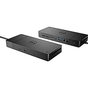 Dell WD19TBS 180W Computer Docking Station (Thunderbolt, USB-C/A, DisplayPort, RJ45 Ports) (210-AZBI) 1-Pack Bundle with Deluxe LCD Screen Cleaning Kit and 6-Electronics Basket Cable Ties