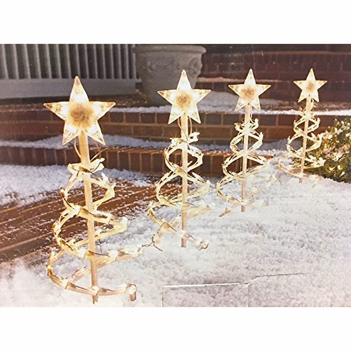 Home Depot 18in Spiral Tree Pathway Lights Christmas Lawn Yard Decor 140 Clear Lights