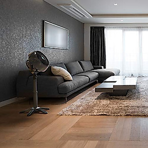 Vornado 7803 Large Pedestal Whole Room Air Circulator Fan with Adjustable Height, 3 Speed Settings, Removable Grill for Cleaning, Black