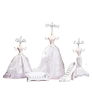LDCHNH European-style Jewelry Storage Jewelry Rack Princess Earrings Display Rack Home Decoration