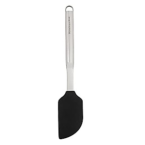 KitchenAid Premium Scraper Spatula with Hang Hook, 12-Inch, Black