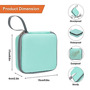 HUIJUTCHEN Mini Printer Carrying Case Compatible with Phomemo M02/ T02/ M02S/M02 pro/Q30S/M02X Mini Photo Printer, Mini Thermal Printer Hard Travel Case with Zipper Mesh