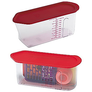 KUHN RIKON Mandolin & Grater Box-Mandoline and Grater, 28 x 28 x 1 cm, Transparent