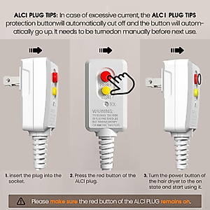 Fentgo Ionic Hair Dryer, High Speed Blow Dryer with 110, 000 RPM Brushless Motor for Fast Drying, Low Noise, Lightweight, Magnetic Nozzle, Thermo-Control Hairdryer for Women Home Travel (Grey)