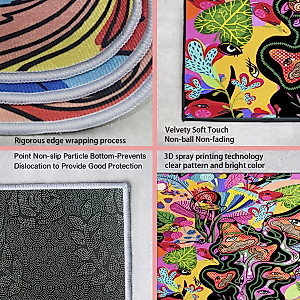 Somiso Area Rug Aesthetic Yoga Constellation Decor Rugs Floor mat Carpet Non Slip Durable Rugs for Bedroom Living Room Aesthetic (39"x59")