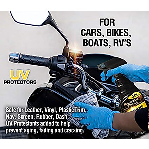 Milwaukee Muscle - Auto Car Interior Cleaner Detailer Spray - 24 Fl Oz - For Cars, Bikes, Boats - Cleaner and Conditioner For Leather, Vinyl, Plastics, Screens - Upholstery Protectant Detailing Spray