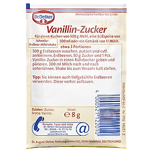 Dr. Oetker Vanillin-Zucker - Pack of 10