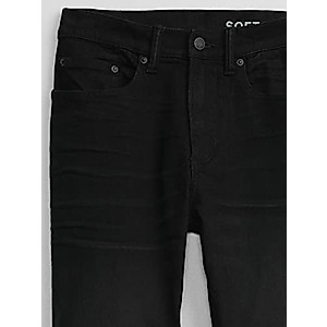 GAP Mens Soft High Stretch Skinny Fit Jeans, Washed Black, 36W x 32L US