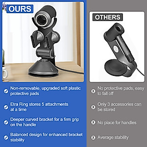 YCHF Supersonic Hair Dryer Holder for Dyson,Blow Dryer Holder,Hair Dryer Holder for Dyson SupersonicAluminum Alloy Bracket, Bathroom Organizer,Size: 27.5cm x14cm x 16.4cm (Black)