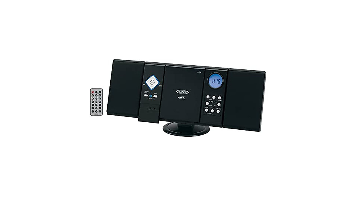 JENSEN® Wall Mountable CD System - Sleek Stereo Receiver
