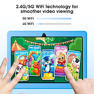 SGIN Tablet, 10 inch Android 1.6GHz Quad-Core Processor Tablets with 2GB RAM 32GB ROM, IPS HD Display，Dual Camera, 5000mAh, WiFi, Bluetooth