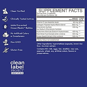 HUM Collagen Love Skin Supplement - Collagen Peptides with Hyaluronic Acid & Vitamin C to Support Firm Skin & Help Minimize Visible Signs of Aging - Skin Supplement for Women (90 Capsules)