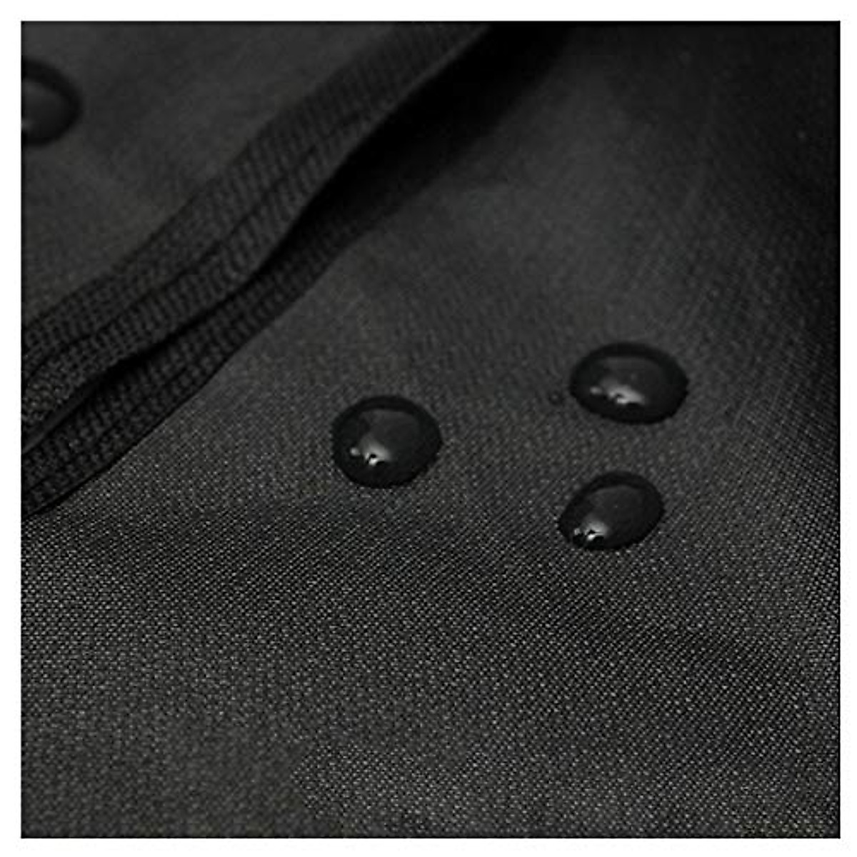 J&C Outdoor Fire Pit Cover, Light weight Patio Chiminea Cover, Waterproof Protective Chimney Fire Pit Heater Cover for Outdoor Garden Heater (Black)